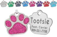 China Custom Logo Personalized Dog And Cat Tags 50*30mm Polishing for sale