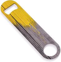 China 65*12mm Creative Personalised Metal Bottle Opener Custom Stainless Steel Bottle Opener Keyring for sale