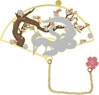 China Flower Leaves Butterfly Silver Gold Plated Bookmarks Letterpress Gravure Printing for sale