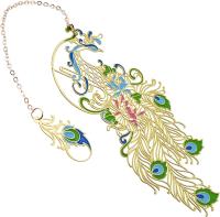 China Flower Leaves Butterfly Silver Gold Plated Bookmarks Letterpress Gravure Printing for sale