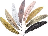 China Alloy Golden Custom Engraved Metal Bookmarks Alloy Personalised Leather Bookmark for sale