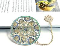 China Gold Silver Metal Feather Bookmark Engraved for sale