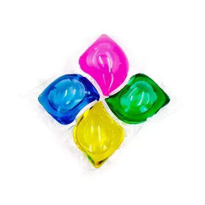 China Four Chamber Soften Clothes Deep Clean Enzyme Laundry Washing Detergent Capsules With Scent Booster Beads Laundry Pods for sale