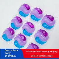 China 3-in-1 Apparel Laundry Detergent Capsules Liquid 10g/pcs 3 Color Variations For Effective Cleaning for sale