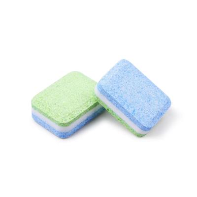 China Three-Layer Three-Color Dishwashing Blocks Solid Cleaning Washing Dishwasher Tablets for sale