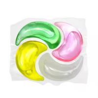 China Four-Cavity 12g Long-Lasting Fragrance Gel Shape Laundry Pods In Customized Color For Detergent APPAREL for sale