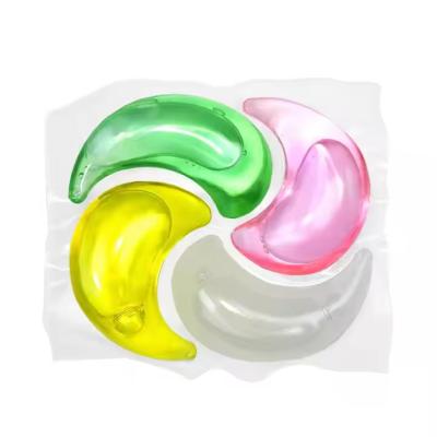 China Four-Cavity 12g Long-Lasting Fragrance Gel Shape Laundry Pods In Customized Color For Detergent APPAREL for sale