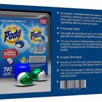 China Safe for Fabrics Laundry Pods 72 Count Package Size For in Standard and HE Washing Machines for sale