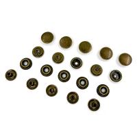 China Custom 4 Parts Brass 24L Press Snap Fastener Metal Snap Button for Clothing for sale