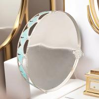 China Custom Home Decorators Serving Tray Round Storage Trays Hotel Decorative Trays for sale