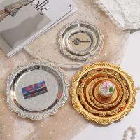 China Wholesale Home Decorative Tea Pastry Tray 10cm-25cm Living Room Coasters Snack Dish Fruit Plate Jewelry Storage Tray Decoration for sale