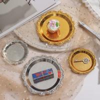 China Wholesale Home Decorative Tea Pastry Tray 10cm-25cm Living Room Coasters Snack Dish Fruit Plate Jewelry Storage Tray Decoration for sale