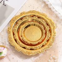 China Wholesale Home Decorative Tea Pastry Tray 10cm-25cm Living Room Coasters Snack Dish Fruit Plate Jewelry Storage Tray Decoration for sale