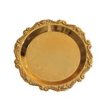 China Wholesale Home Decorative Tea Pastry Tray 10cm-25cm Living Room Coasters Snack Dish Fruit Plate Jewelry Storage Tray Decoration for sale
