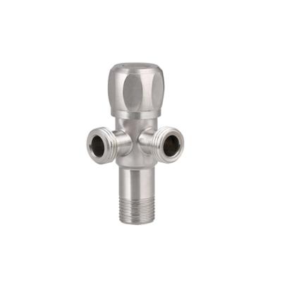 China 304 SUS 2 Way Angle Valve Toilet Water Stop Valve 10*5.5*3.5 for sale