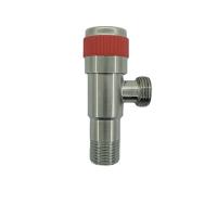China Brushed Water Angle Valve 1 2 X 3 4 304 Stainless Steel 90 Degree 130g for sale
