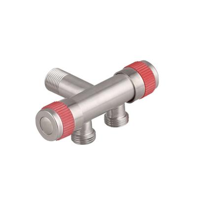 China SS304 Double Heads Control Angle Valve Angle Supply Valve for sale