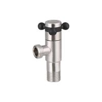 China Brushed Color Sanitary Angle Valve 3 8 One Way Outlet 130g for sale