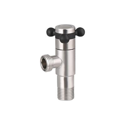 China Brushed Color Sanitary Angle Valve 3 8 One Way Outlet 130g for sale