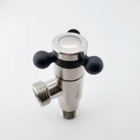 China Brushed Color Sanitary Angle Valve 3 8 One Way Outlet 130g for sale