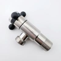China Brushed Color Sanitary Angle Valve 3 8 One Way Outlet 130g for sale