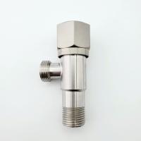 China SS201 304 SS Angle Valve Brush Finished Manual Control Medium Temperature for sale