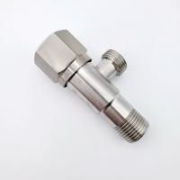China SS201 304 SS Angle Valve Brush Finished Manual Control Medium Temperature for sale
