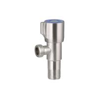 China Brushed SS 201 Angle Stop Valve For Household Drinking 3/4 Inch for sale