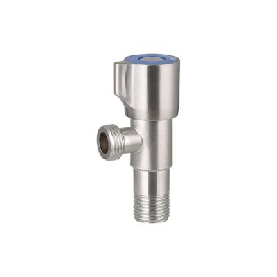 China Brushed SS 201 Angle Stop Valve For Household Drinking 3/4 Inch for sale