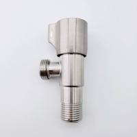 China Brushed SS 201 Angle Stop Valve For Household Drinking 3/4 Inch for sale