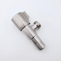 China Brushed SS 201 Angle Stop Valve For Household Drinking 3/4 Inch for sale