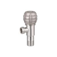 China Brushed Stainless Steel Angle Valve 1 Way Wash Basin Faucet Medium Temperature 185g for sale