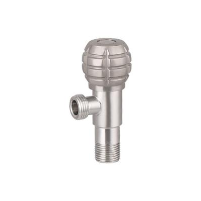 China Brushed Stainless Steel Angle Valve 1 Way Wash Basin Faucet Medium Temperature 185g for sale