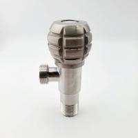 China Brushed Stainless Steel Angle Valve 1 Way Wash Basin Faucet Medium Temperature 185g for sale