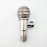 China Brushed Stainless Steel Angle Valve 1 Way Wash Basin Faucet Medium Temperature 185g for sale