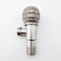 China Brushed Stainless Steel Angle Valve 1 Way Wash Basin Faucet Medium Temperature 185g for sale