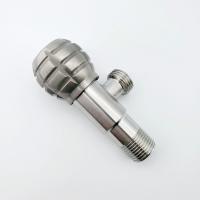 China Brushed Stainless Steel Angle Valve 1 Way Wash Basin Faucet Medium Temperature 185g for sale