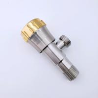 China Pipe Connection Kitchen Angle Stop Manual Control 3/4 3/8 Inch for sale