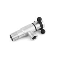 China Good Quality Safety Brushed Color Two-Way 304 Angle Valve for sale