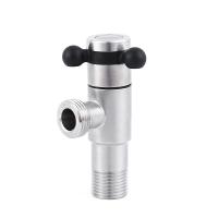 China Good Quality Safety Brushed Color Two-Way 304 Angle Valve for sale