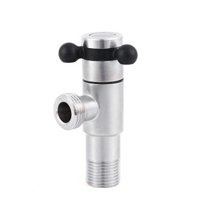 China Good Quality Safety Brushed Color Two-Way 304 Angle Valve for sale