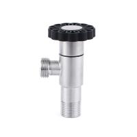 China SS304 Brushed Angle Valve 1 2 X 1 2 Easy Operation Right Angle Stop for sale