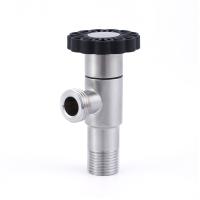 China SS304 Brushed Angle Valve 1 2 X 1 2 Easy Operation Right Angle Stop for sale