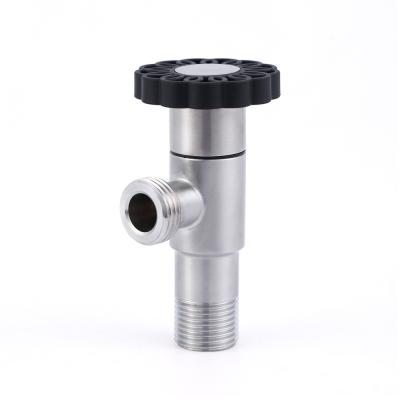 China SS304 Brushed Angle Valve 1 2 X 1 2 Easy Operation Right Angle Stop for sale