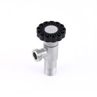 China SS304 Brushed Angle Valve 1 2 X 1 2 Easy Operation Right Angle Stop for sale
