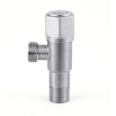 China OEM SS304 Brushed Angle Valve For Toilet 1/2