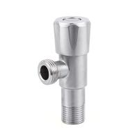 China Customized Standard Sanitary Angle Valve 170g Brushed Iron for sale