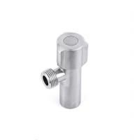 China NPT Thread Household Fixtures SS304 Brushed Angle Valve Quarter Turn for sale