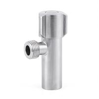 China NPT Thread Household Fixtures SS304 Brushed Angle Valve Quarter Turn for sale