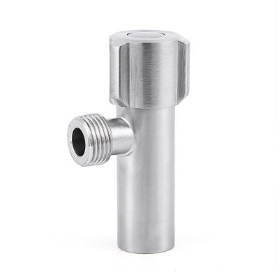 China NPT Thread Household Fixtures SS304 Brushed Angle Valve Quarter Turn for sale